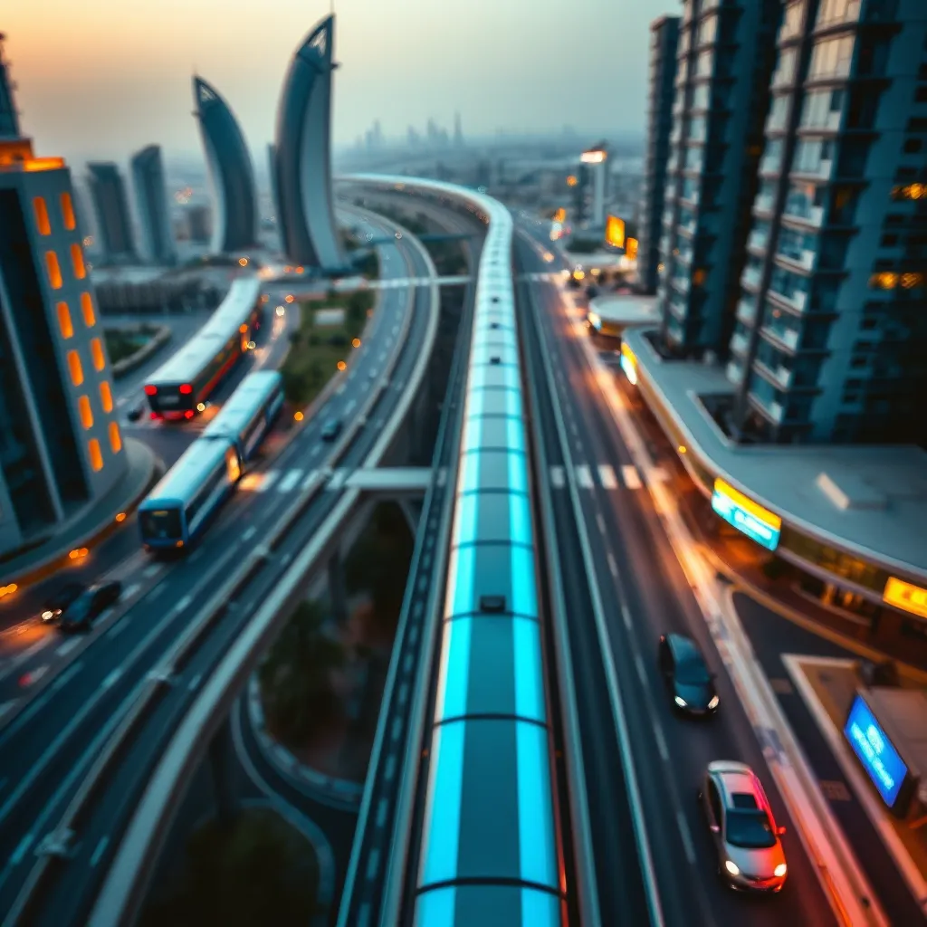 Discovering the Blue Line Metro Route in Dubai