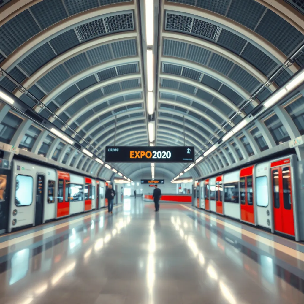 Navigating the Expo 2020 Metro Station in Dubai