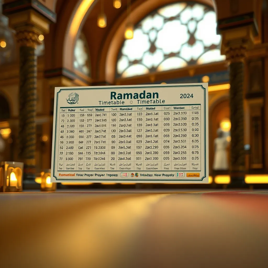 Ramadan 2024 Timetable in the UAE: A Complete Overview
